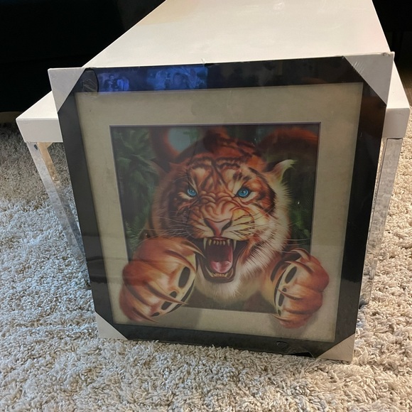 Wall Decor | New 3d Tiger Picture Frame Measurement H 172 1544 Cm W 18 ...